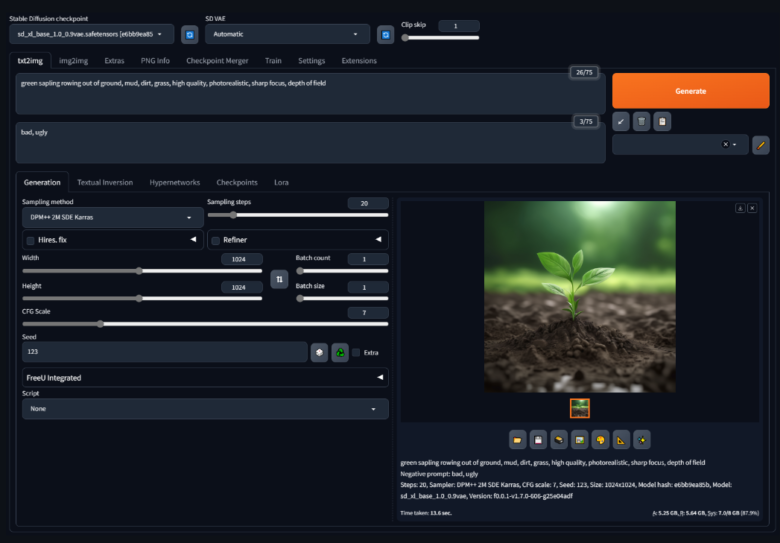 Stable Diffusion WebUI Forgeの特徴とインストール方法 | DL FreeTime